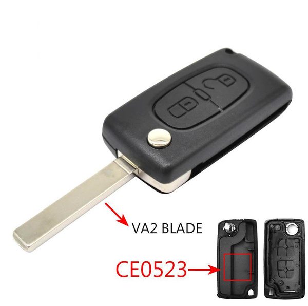 Car Remote Flip Key Shell Fob CE0523 For Peugeot 107 207 307 308 407 ...