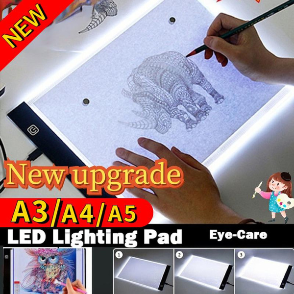LED A5/A4/A3 Graphic Tablet Light Pad Digital Tablet Copyboard with 3-level Adjustable ...