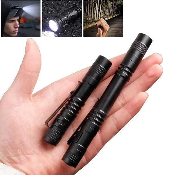 Super Bright Portable Pocket Penlight Mini Flashlight with Clip, (1/2/4 ...