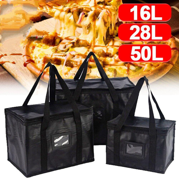 Large Food Delivery Insulated Bags Pizza Takeaway Thermal Warm Cold-Bag ...