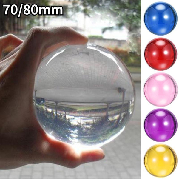 Colorful 70/80mm Crystal Ultra Clear Acrylic Ball with 120x140mm Ball ...