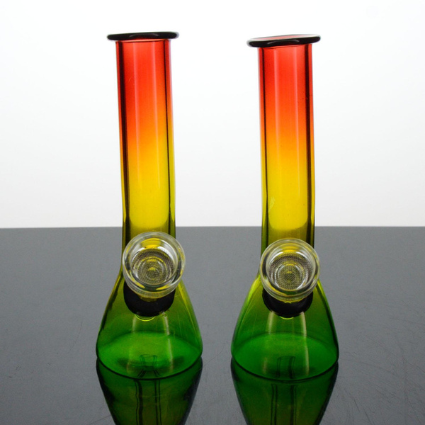 2pcs 5inch Water pipe bubbler dab rig smoking pipes chromatic colour ...