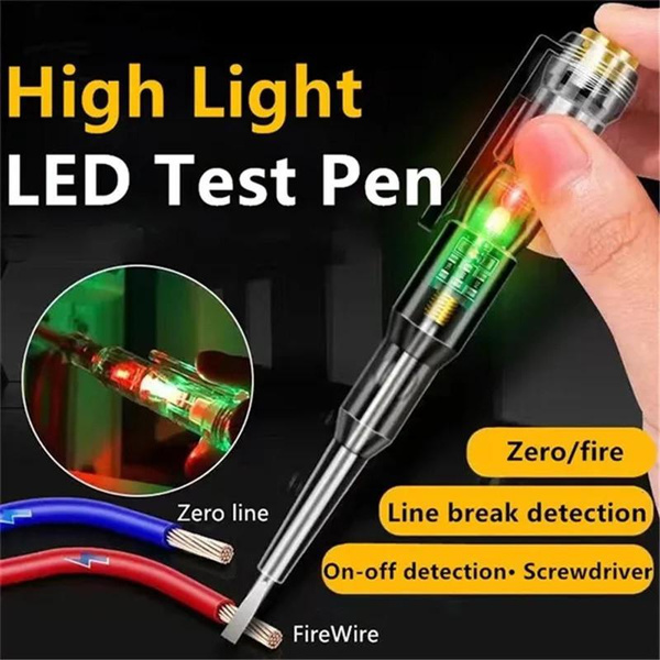 1 Piece Highlight Intelligent LED Induction Power Voltage Detector Pen ...