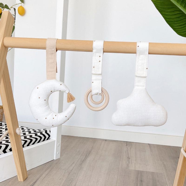 Hanging Toy Baby Wooden Gym Activity Toy Pendant Infant Sensory Toy ...