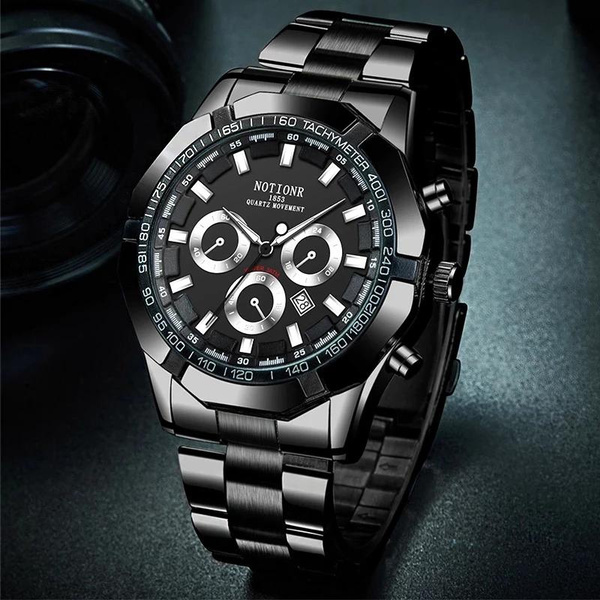 Fashion Men's Sports Watches Luxury Men Business Waterproof Stainless ...