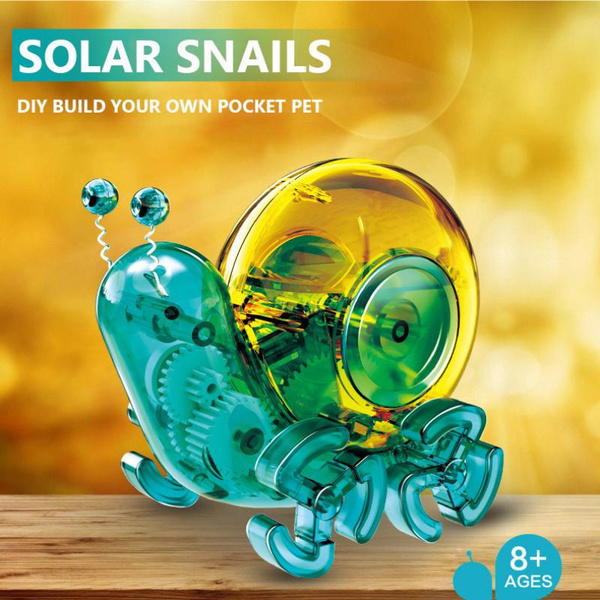 Science Experiment Solar Robot Toy Snail Diy Building Powered Learning