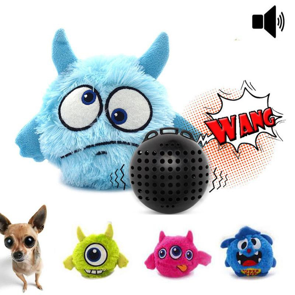 Interactive Dog Toys Bouncing Giggle Shaking Ball Dog Plush Toy ...