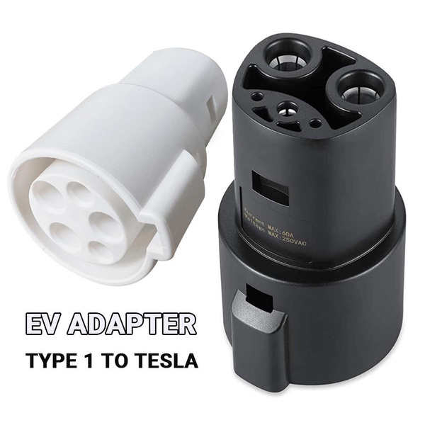 Electric Car Charging Connector SAE J1772 Type 1 to Tesla EVSE EV ...