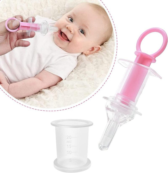 Paci-Oral Baby Pacifier & Oral Syringe, Silicone Baby Feeder, Baby ...