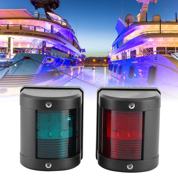 1 Pair Of IP66 Lamp Red Green LED Navigation Warning Light | Wish
