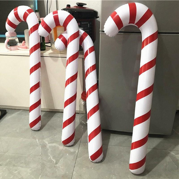 90cm Six color Inflatable Christmas Candy Stick Indoor and Outdoor ...