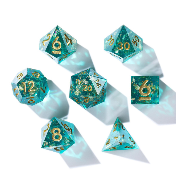 DND Dice Set Sharp Edge Dice Handmade Dice For Dungeons and Dragons ...