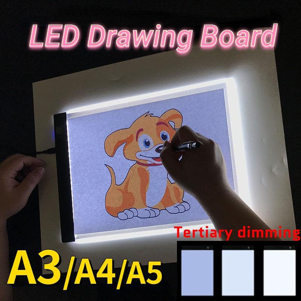 2023 NEW A3/A4/A5 Ultra-Thin 3 Level Dimmable USB Power Artcraft LED ...