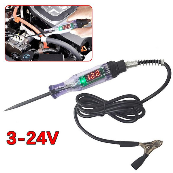 1PC 3-24V DC Car Truck Voltage Circuit Tester Car Test Long Probe Pen ...