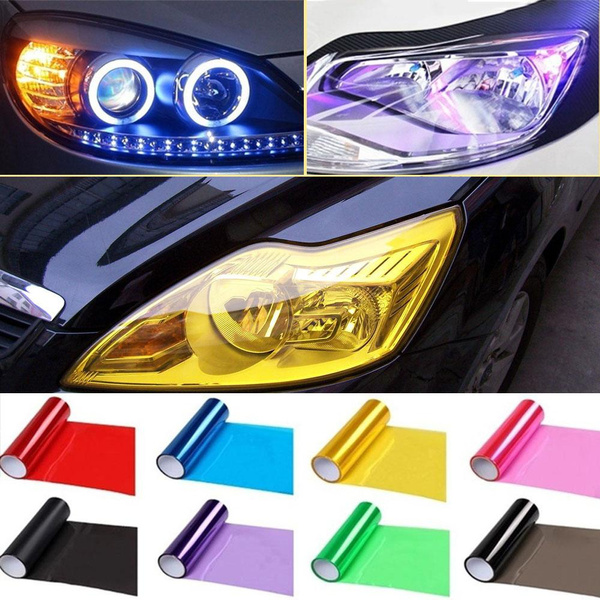 Auto Car Light Headlight Taillight Tint Vinyl Film Sticker Easy Stick ...