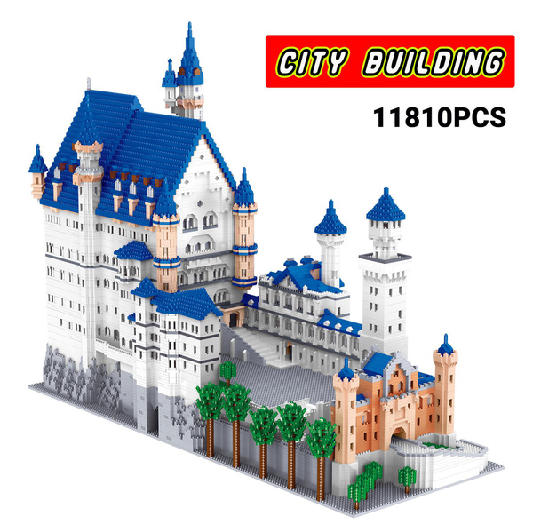 New Swan Stone Castle World Architecture Creator Building Blocks Set Huge Construction Toy Model 