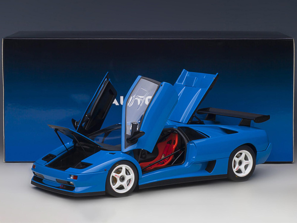 Lamborghini Diablo SV-R Blu Le Mans Blue 1/18 Model Car by Autoart | Wish