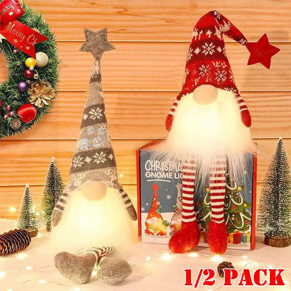 New Year T Cute T Santa Gnome Christmas Decoration With Star Hat Rudolph Creative Present