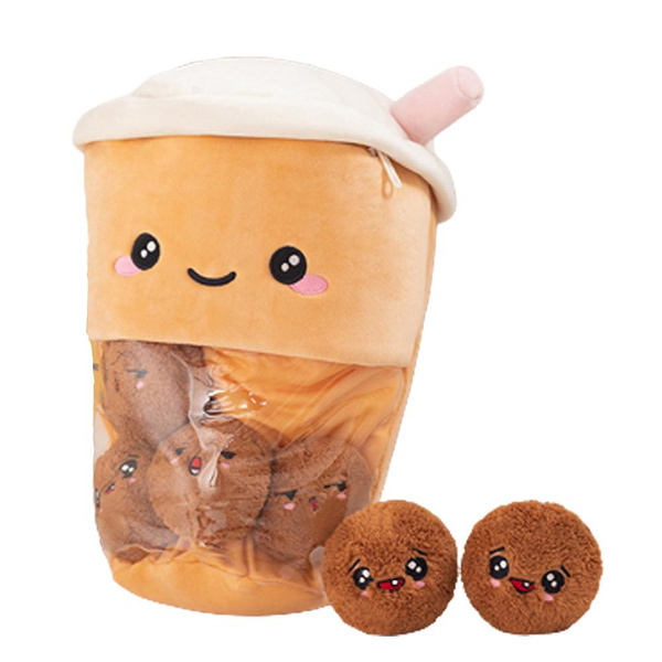 Kawaii Cat Paw Boba Bubble Milk Tea Plush Toys Boba Stuffed Animals ...