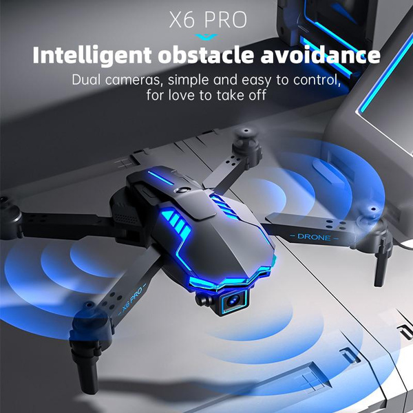 2022 NEW X6 Drones 4K HD Dual Lens With Optical Flow Obstacle Avoidance ...
