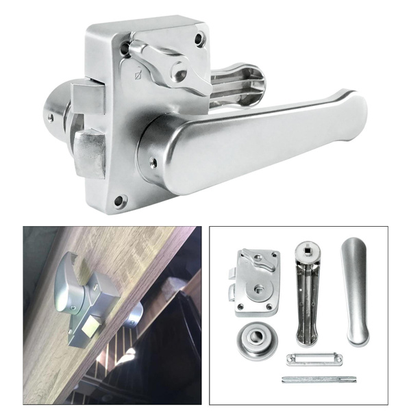 Door Knob Lock,Toilet Door Lever Lock Set Bathroom Handle Knob Polished ...