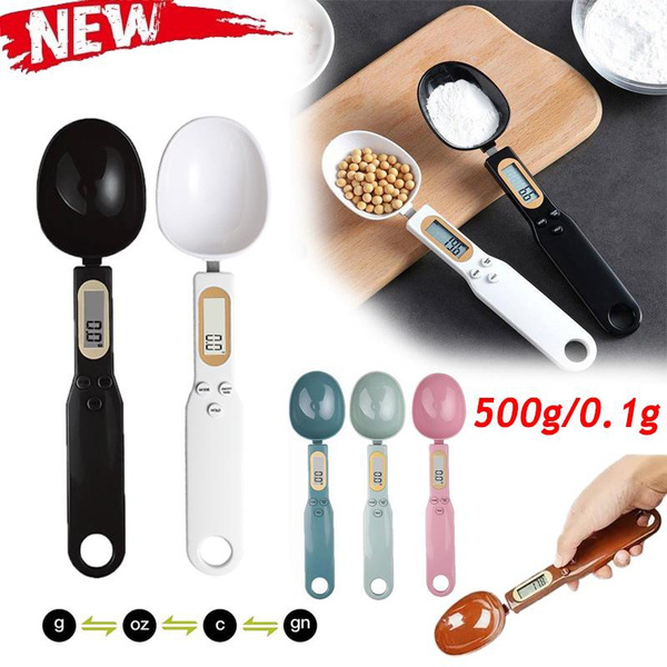 Digital Measuring Spoon 500g 0.5g LCD Electronic Kitchen Scale Food ...
