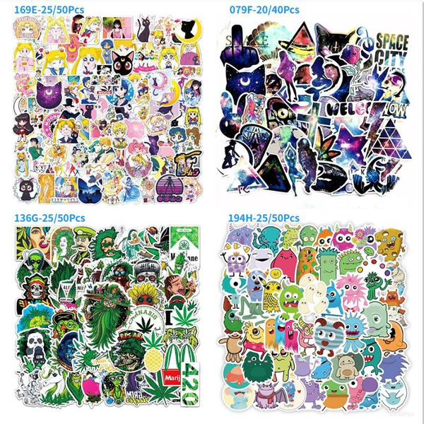 2023 New Non Repeating Eight Series Cute Monsters Graffiti Stickers ...
