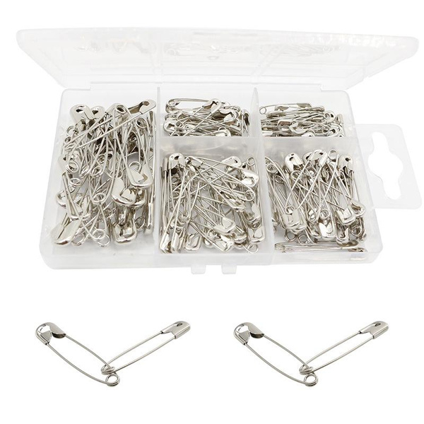 150pcs High Quality Safety Pins Paper Clip DIY Sewing Tools Gold Silver ...