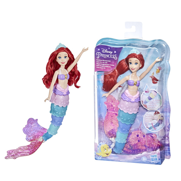 Disney Princess Rainbow Reveal Ariel, Color Change Doll, Water Toy ...