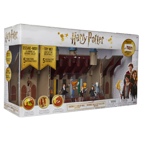 HARRY POTTER Hogwarts Great Hall Mini Playset with 5 Interactive ...