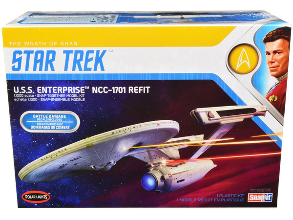Skill 2 Snap Model Kit U.S.S. Enterprise NCC-1701 "Star Trek II: The ...