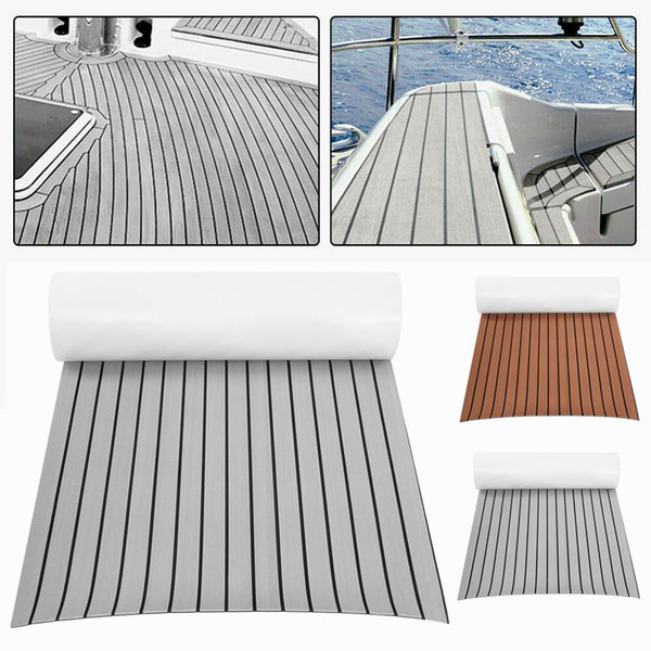 Boat Floor Decking Sheet, EVA Foam Faux Teak Marine Mat Boat Flooring ...