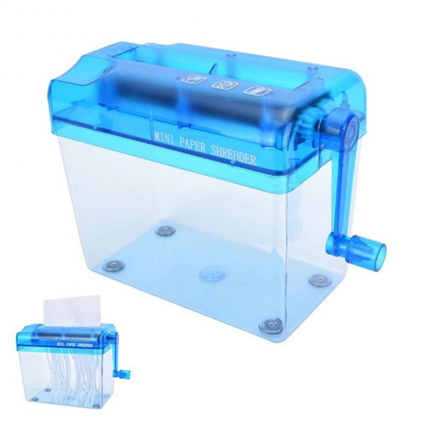 Desktop Mini Document Tool Manual Crank File Cutting Crusher Paper ...