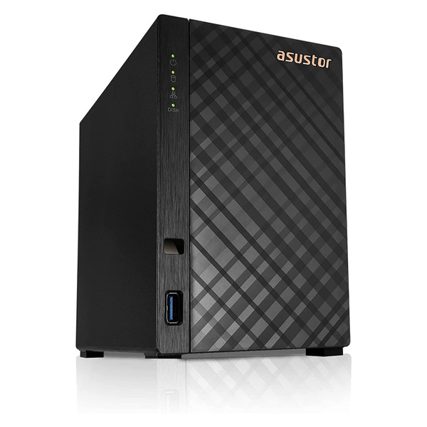 Asustor 2 Bay NAS 1.4GHz Quad Core Single 2.5GbE Port 1GB RAM DDR4 ...