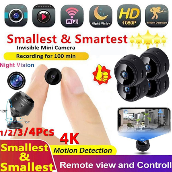 (1/2/3/4PCS)Full HD 1080P A9 Mini WiFi Spy Camera Wireless Hidden ...
