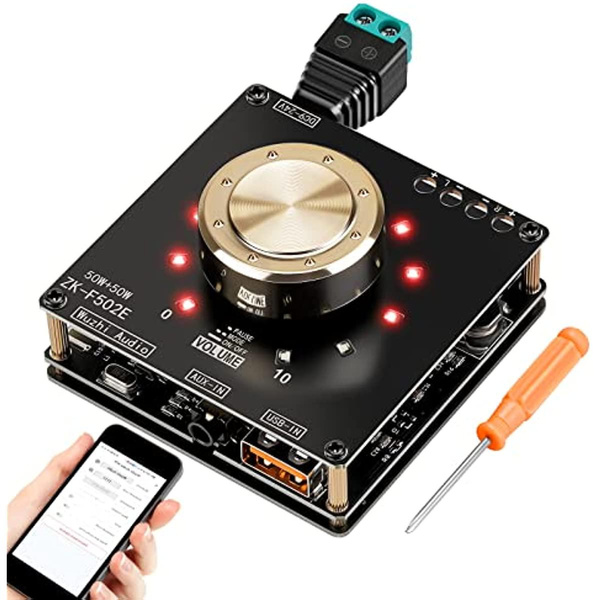 Mini Bluetooth Amplifier Board Stereo - 50W+50W Audio Amplifier Board ...