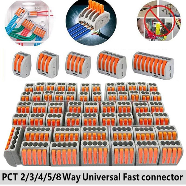 2/3/4/5/8 Way Wire Connector Universal Compact Wiring Connection ...
