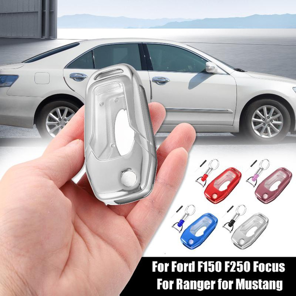 Keyless Remote Key Fob Cover Case with Keychainfor Ford F150 F250 Focus ...