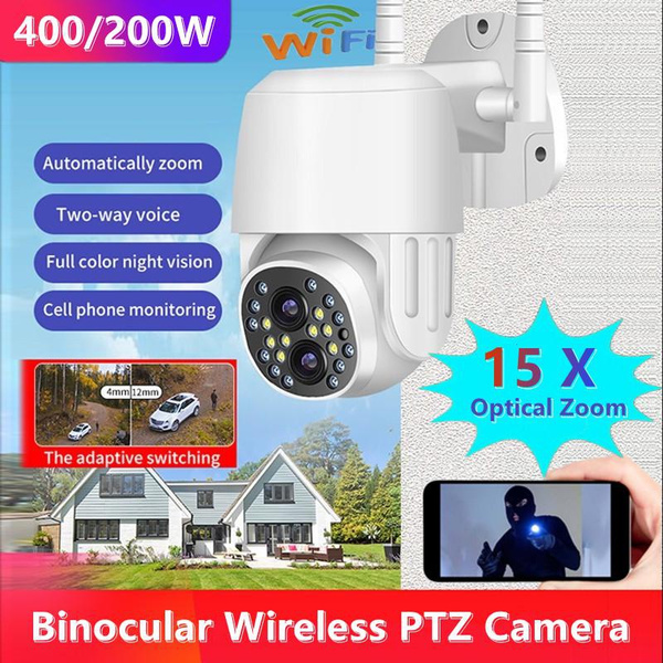 400W/200W Binocular WiFi IP Camera Wireless Speed Dome PTZ IP66 ...