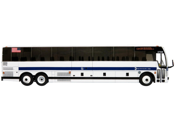 Prevost X3-45 Coach MTA New York City Bus "SIM10 Via Hylan Blvd/Via ...