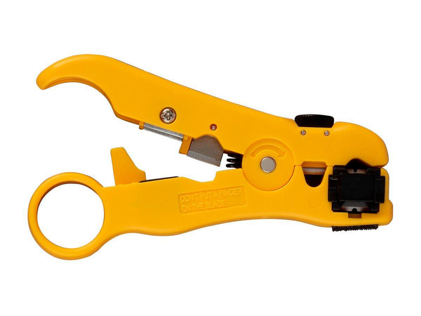Monoprice Coaxial/LAN Cable Stripper and Cutter, Designed For Use With RG-59, RG-6, RG-7, RG-11 ...