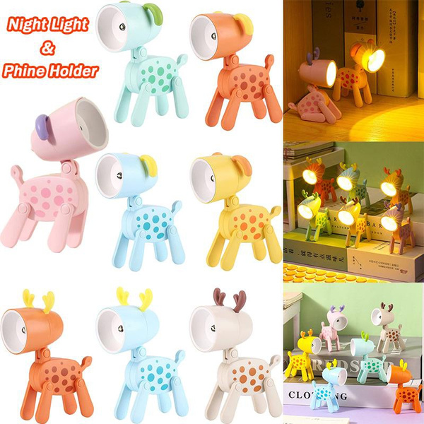 1Pc Kawaii Mini Led Desk Lamp Cute Book Night Light For Bedroom Study ...