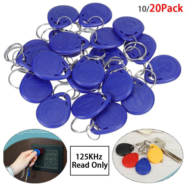 20/10Pack ID Card Key Fobs RFID Proximity 125KHz Read Only Contactless ...