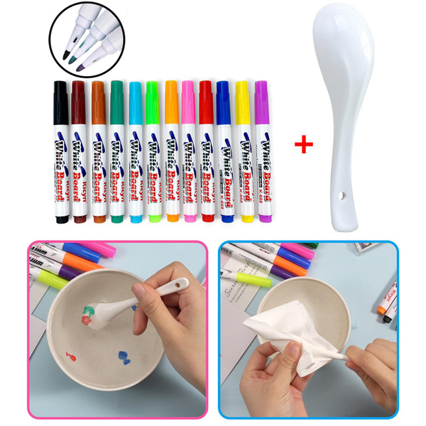 8/12 Colors Magical Water Painting Pen Set Water Floating Doodle Kids ...