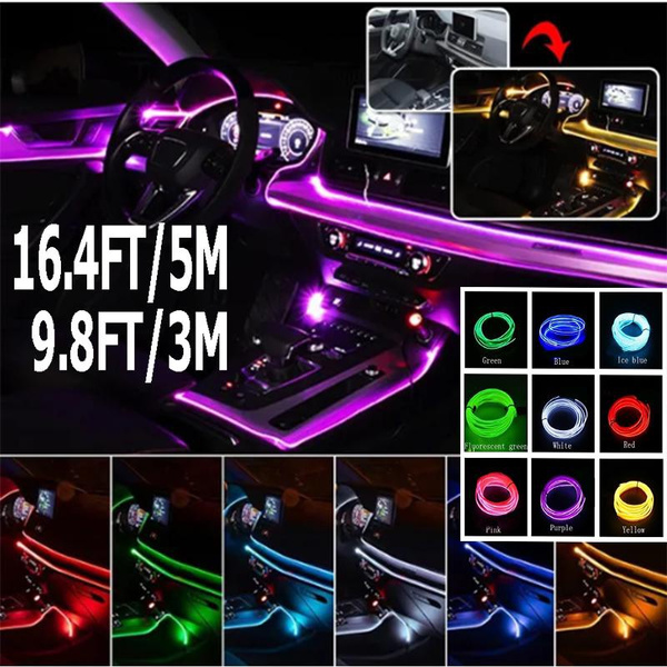 Upgraded Version 16.4FT 9.8FT Car Interior Lighting Auto LED Strip EL ...