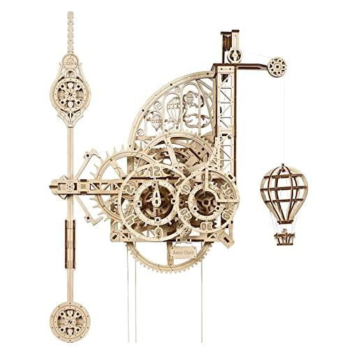 UGEARS Aero Clock 3D Wooden Puzzles for Adults and Kids - Laser-Cut 3D ...