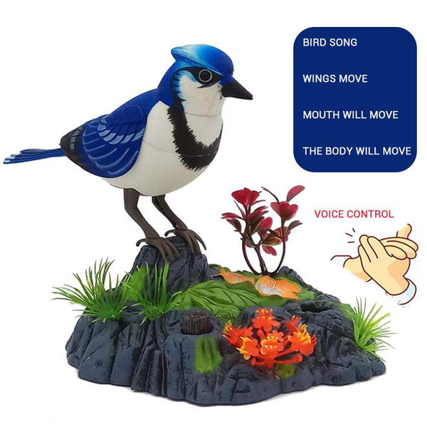 Electronic Talking Repeating Singing Chirping Bird With Motion Sensor ...
