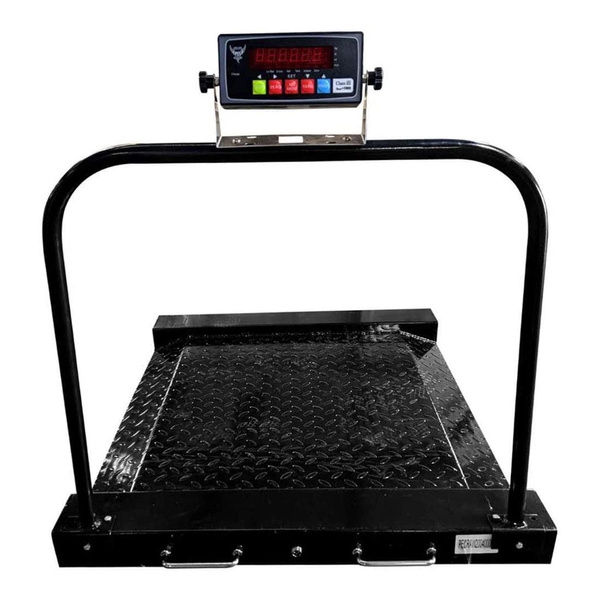 PEC Scales Medical Wheelchair Scale w/Ramp and Handlebar, 1000lb Max ...