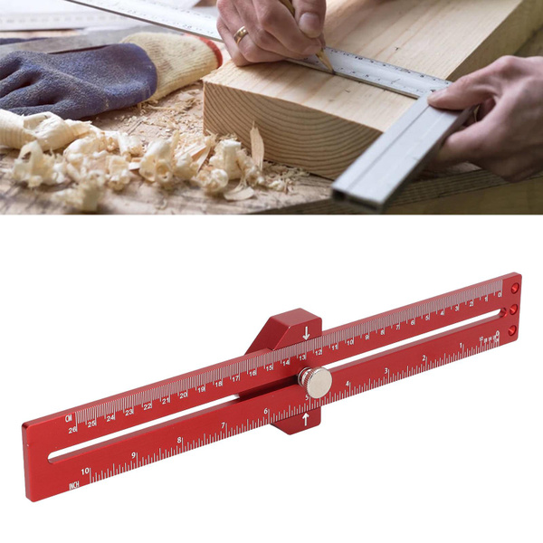 45 Degree Angle Scribing Ruler With Slide Stop Aluminum Alloy Track ...