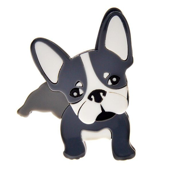 New Bulldog Shaped Acrylic Brooch Puppy Coat Accessories | Wish